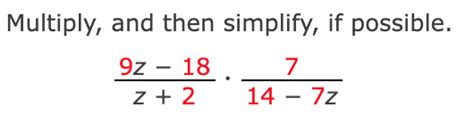 solved multiply and then simplify if