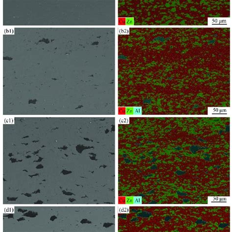 Eds Analysis Results Of Cross Section Of Coatings A1a2 Coating 1