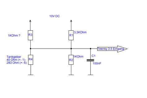 Tankgeber Auslesen Auslegung Spannungsteiler Page 2 Deutsch Arduino Forum