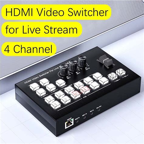 K Channel HDMI Video Switcher Mixer Multi Camera Live Streaming Production Broadcasting