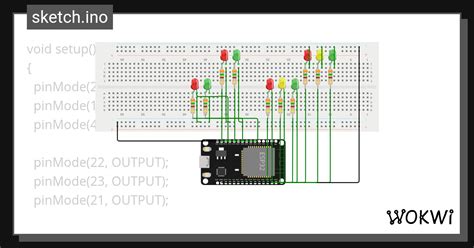 Semáforos Wokwi Esp32 Stm32 Arduino Simulator Semáforos Wokwi Esp32 Stm32 Arduino Simulator