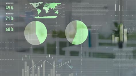 Premium Stock Video Animation Of Infographic Interface Over