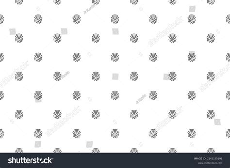 Fingerprint Seamless Pattern On White Background Stock Vector Royalty Free 2142155191