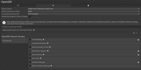 Openxr Foveated Rendering In Unity 6 Unity Engine Unity Discussions