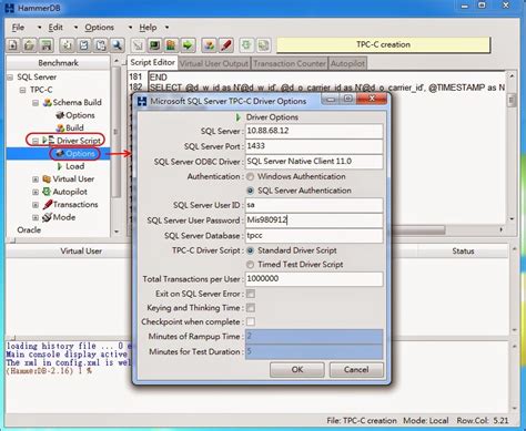 Adalf的小技巧 Hammerdb Tpc C Database Load Testing And Benchmarking Tool For Sql Server
