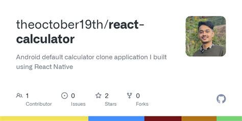 GitHub Theoctober Th React Calculator Android Default Calculator Clone Application I Built