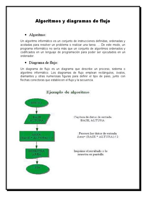 Algoritmos Y Diagramas De Flujo Pdf