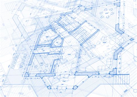 Creative Architecture Blueprint Design Vector 01 Free Download