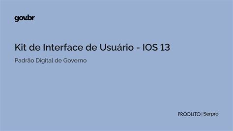 Uikit Ios 13 Tema Govbr V3 Figma