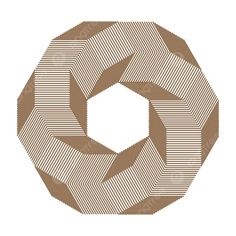 brown hexagonal optical illusion vortex op art hexagon optical