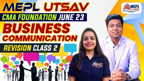 Mepl Utsav Cma Foundation June 23 Business Communication Revision