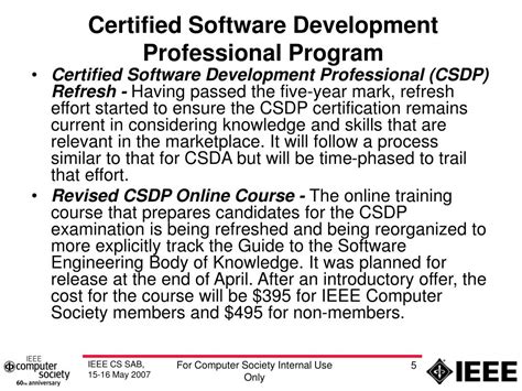 Ppt 49 Liaison Report Ieee Cs Professional Practices Committee