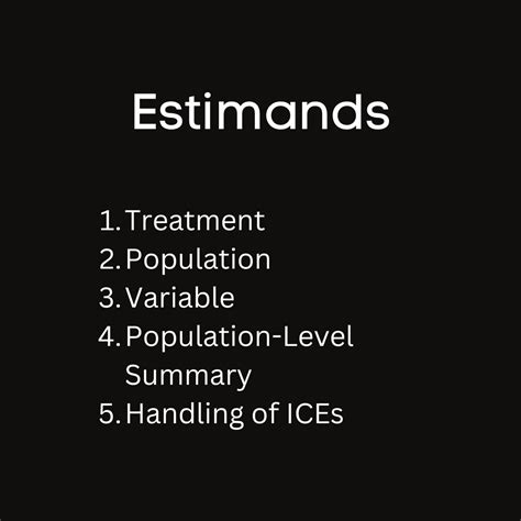 What Is An Estimand Robert Rachford Posted On The Topic Linkedin