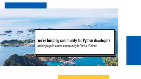we re building community for python developers juha matti santala