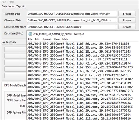 Adrv904x Dpd Analysis Tool Analog Devices Wiki