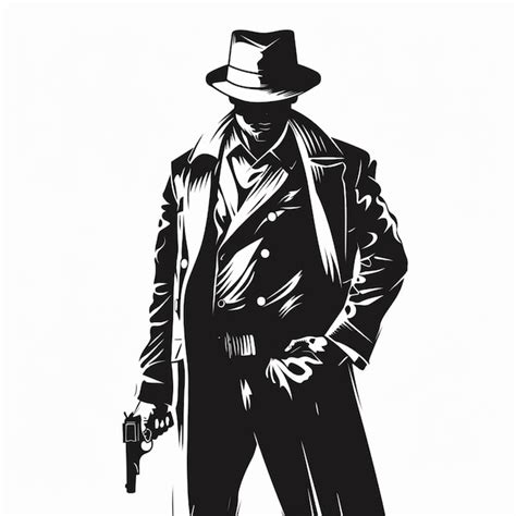 Black White Gangster Art Images Free Download On Freepik