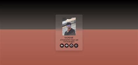Sanjay Nagaraj On Linkedin Social Card Using Html And Css