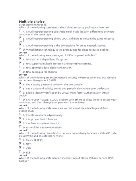 Multiple Choice Pdf Computer Network Cloud Computing