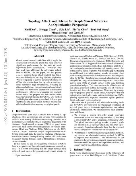 topology attack and defense for graph neural networks an optimization