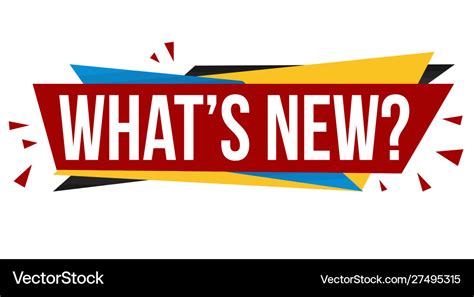 Whats New Banner Design Royalty Free Vector Image