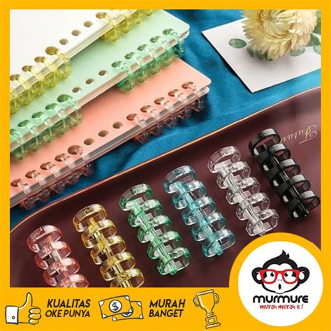 Jual Murmure I Hole Ring Binder Binding Easy Ring Warna Macaron Pastel Morandi Untuk Loose Leaf