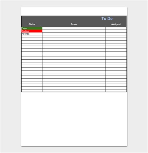 Free Task List And Checklist Templates Word Excel PDF