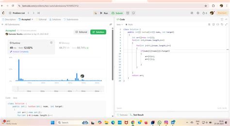 hashtags leetcode java problemsolving codingpractice twosum… damodar routhu