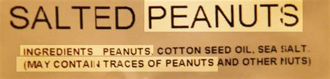 Peanuts May Contain Traces Of Peanuts Trevs Place
