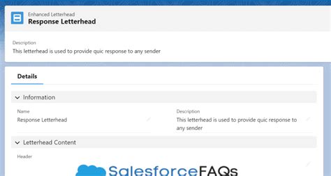 Enhanced Letterhead Salesforce