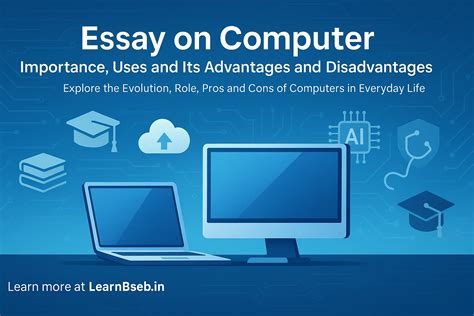 Essay On Computer Importance Uses And Its Advantages And Disadvantages Learn Bseb