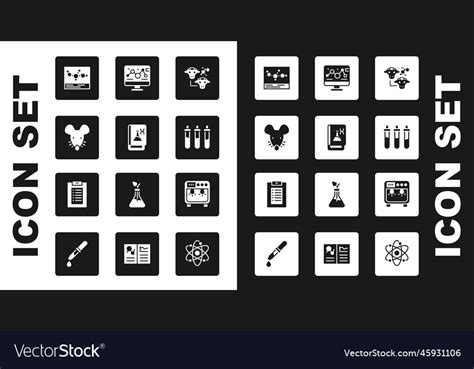 Set Cloning Genetic Engineering Book Royalty Free Vector