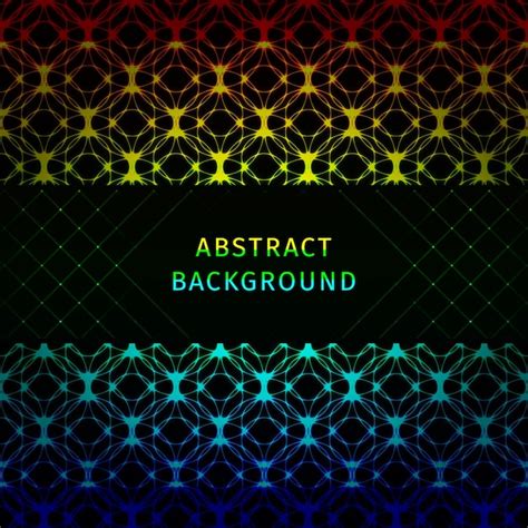 어두운 배경에 추상 모양 조명 프리미엄 벡터