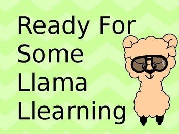Behavior Chart Llama Themed By Casey B TPT