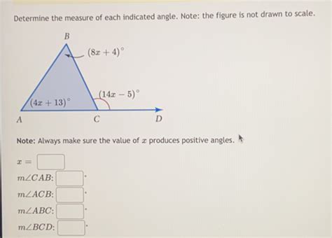 Solved Determine The Measure Of Each Indicated Angle Note The Figure