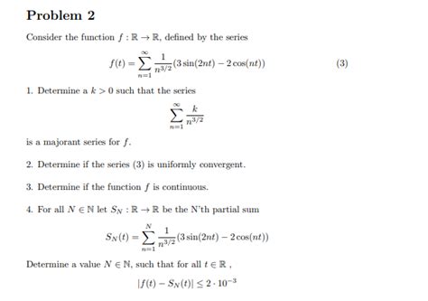 Consider The Function Fr→r Defined By The Series