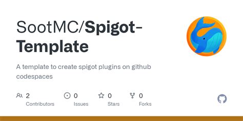 GitHub SootMC Spigot Template A Template To Create Spigot Plugins On Github Codespaces