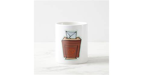 Retro Email Inbox Icon Cartoon Style Coffee Mug Zazzle