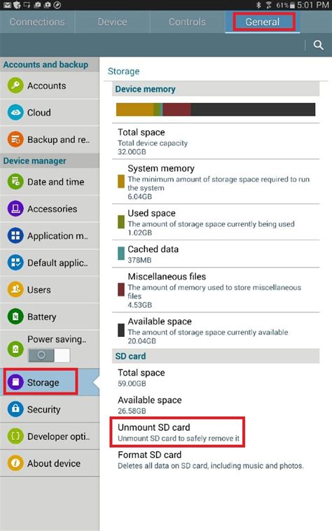 How To Unmount SD Card From The Tablet PC FAQ Asia Pacific Europe Africa Middle East