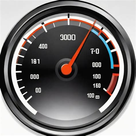 A Black Speedometer With The Numbers 100 And 100 On It Premium Ai Generated Vector
