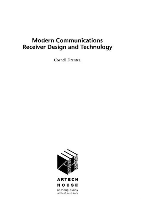 pdf modern communications receiver design and · pdf filemodern