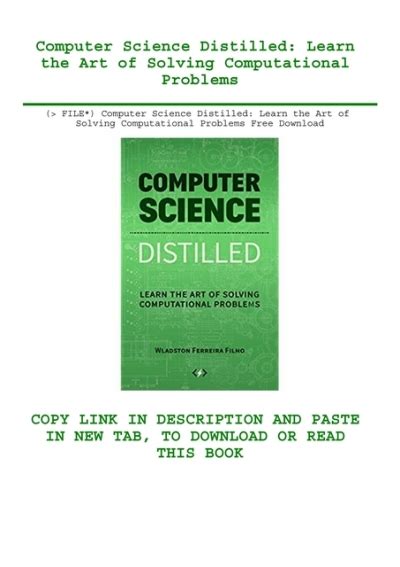 p d f file computer science distilled learn the art of solving