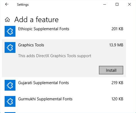 How To Install Or Uninstall Graphics Tools In Windows 10 Techcult
