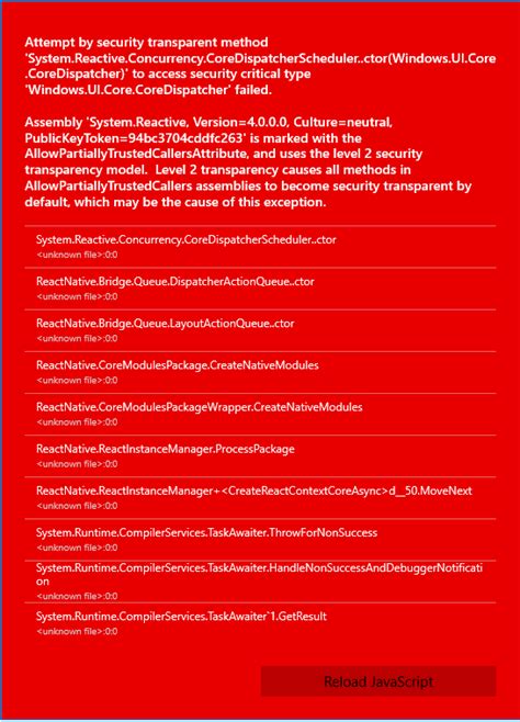 Various Errors While Trying To Run Windows App Issue 1011 Microsoft Reactxp GitHub