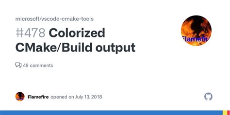 Colorized Cmake Build Output Issue Microsoft Vscode Cmake Tools Github
