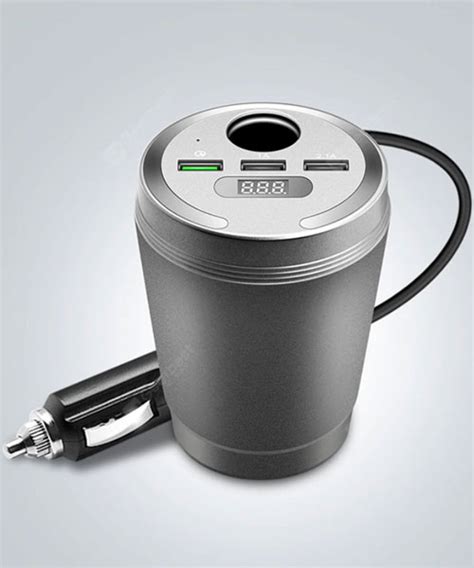 LED Display Bluetooth FM Transmitter Cigarette Lighter Adapter