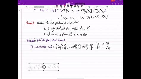 Labtube Elementary Linear Algebra Cross Product And Properties Youtube