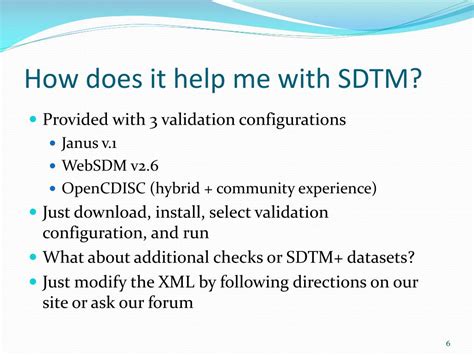 PPT Validating SDTM PowerPoint Presentation Free Download ID 5554019
