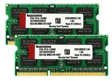 Ddr3l 4gb 8gb 1600mhz Pc3 12800s 1 35v Sodimm Memory Stick Ram Module