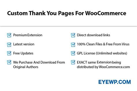Woocommerce Custom Thank You Pages Plugin 105 Download Premium For