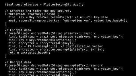 enhancing app security with data encryption in flutter